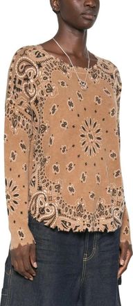 Kujten Kujten, Femme, Pulls, Brun, Taille: 40 FR Mela Bandana Bico Sweater
