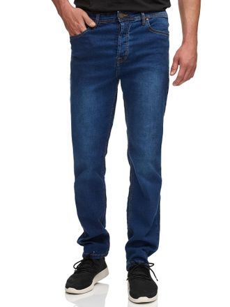 Tazzio Jeans Regular Fit Herren Jeanshose Straight Stretch Hose Denim A105 (Blau, 33/32)