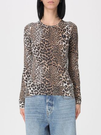 Ganni T-Shirt GANNI Femme couleur Marron