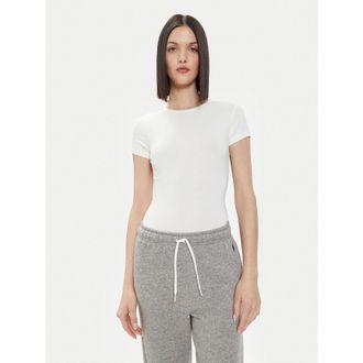 Gina Tricot T-Shirt 21287 Wei&szlig; Slim Fit