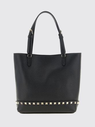 Valentino Garavani Petit sac cabas Rockstud en cuir de veau grain&eacute;