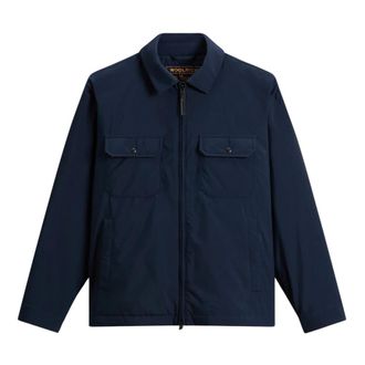 Woolrich Surchemise zipp&eacute;e Cloud - Homme - Vestes - Bleu - Taille: L