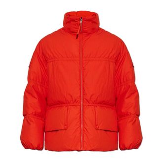 Moncler unisex, Vestes, Rouge, Taille: M High-Neck Puffer Jacket