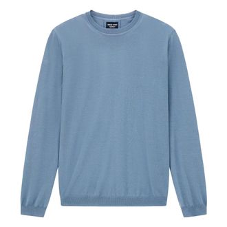 Giorgio Armani Cashmere Rundhals-Pullover - - Knitwear - Herren - Blau - 2XL