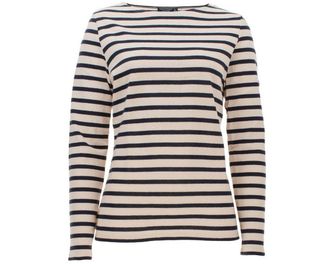 Saint James Langarmshirt 4135 Shirt Meridame II mit Streifen aus Baumwolle