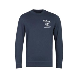 Barbour Reed Crew Sweater - - Sweatshirts & Hoodies - Herren - Blau - L