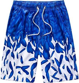 Generic Maillot de bain pour homme de la mer &agrave; s&eacute;chage rapide, impression de sport short de plage avec doublure en maille d&eacute;t&eacute; maillot de bain short de sport 