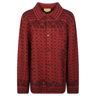 Guest In Residence Wild Rag Work Shirt - Homme - Chemises - Rouge - Taille: XS