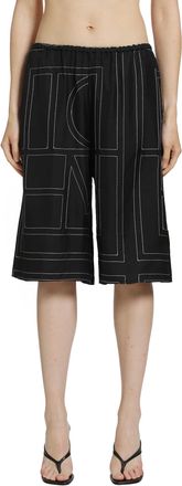 Toteme Monogram Silk PJ Culottes