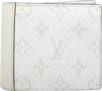 Louis Vuitton Portefeuille Pliable Taigarama doccasion - Homme - Pre-owned - Blanc - Taille: ONE Size