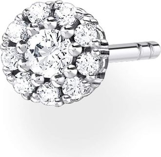 Thomas Sabo Thomas Sabo Einzel Ohrstecker weiße Steine silber 925 Sterling Silber H2141-051-14