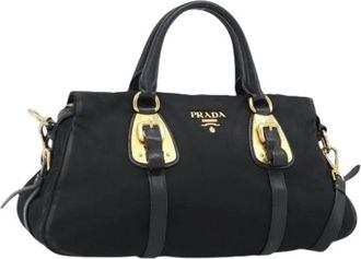 Prada Pre-owned Vintage Nylon Hand Bag - Femme - Pre-owned - Noir - Taille: ONE Size