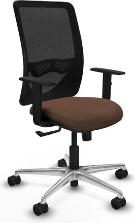 Piqueras y Crespo Arbeitsstuhl Zulema mit 1D-Armen, h&ouml;henverstellbare Lendenwirbelst&uuml;tze, ausgestattet mit 3 Positionen und Schneidschaum, mit Rollen von 65 mm, Nylon, 