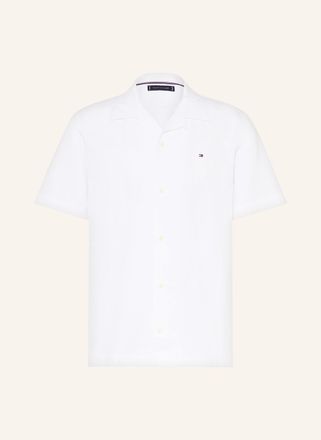 Tommy Hilfiger Resorthemd Comfort Fit Mit Leinen weiss