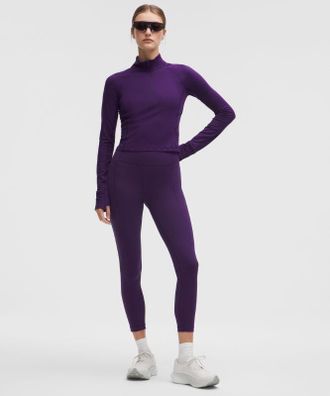 lululemon Swift Speed Leggings mit hohem Bund f&uuml;r Frauen - 64 cm - Gr&ouml;&szlig;e 10 in Dark Court Purple