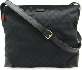 Gucci Pre-owned Sac bandouli&egrave;re en toile GG - Homme - Pre-owned - Noir - Taille: ONE Size