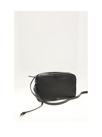 Celine Mens Messenger Bag With Charm Black-Ultra Blue Calf Leather (bos Taurus) Shoulder Black/ultra