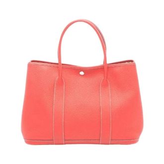 Herm&egrave;s Pre-owned Cuir sacs-main - Femme - Pre-owned - Rouge - Taille: ONE Size