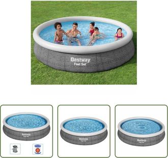 Bestway vidaXL Pool Set - Bestway Swimmingpool-Set Rund 366x76 cm