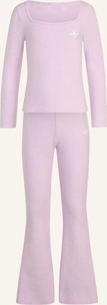 adidas Originals Adidas Originals Winterized Set Rippstrick Longsleeve Leggings pink