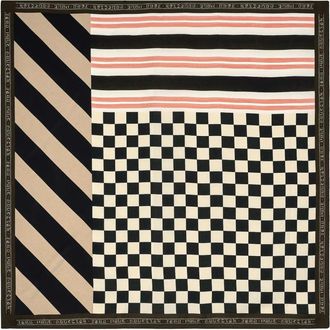 Jean Paul Gaultier patchwork silk scarf - Schwarz