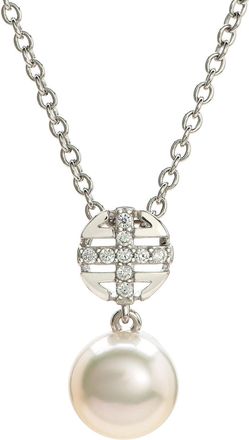 Monteverdi Damen-Halskette Perlenanhänger 45cm 925 Sterling Silber rhodiniert VNAMONJ-NL-0042