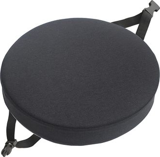 Generic Rundes Hockerkissen mit B&auml;ndern runde Stuhlpolster mit abnehmbarem Leinenbezug Sitzkissen mit Rei&szlig;verschluss f&uuml;r K&uuml;che Barhocker B&uuml;ro Esszimmer (A3 38