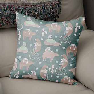 Bonamaison Le Jardin du Lin Kissen Zierkissenbezug Kissenbezug, Zufälliges Muster Dekoration, Für Zuhause Autos Büro Sofa Wohnzimmer Couch Schlafzimmer Dekor, 50