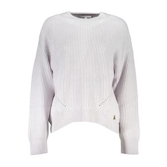 Patrizia Pepe Grauer Rollkragenpullover mit Kontrastdetails - - Knitwear - Damen - Grau - XS