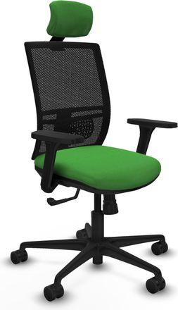 Piqueras y Crespo Yunquera PC-Stuhl mit 3D-Armen, h&ouml;henverstellbarer Lendenwirbelst&uuml;tze und h&ouml;henverstellbarem Kopfteil, ausgestattet mit 4 Positionen und Schneideschau