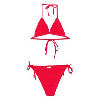 Hunza G Roter Bikini Badeanzug f&uuml;r Frauen - - Swimwear - Damen - Rot - ONE SIZE