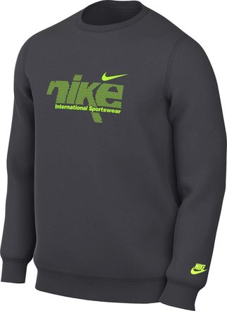 Nike Nike Herren Club Bb Crew Swsh Sport T-Shirt, Anthracite/Volt, M