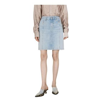 Martine Rose Denim Minirock mit Rei&szlig;verschlusstaschen - - Skirts - Damen - Blau - S
