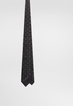 Dolce & Gabbana Krawatte Aus Jacquard Mit Polka-dot-muster - Mann Krawatten Und Einstecktuch Mehrfarbig Pz
