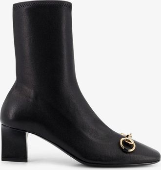 Gucci Womens Signora leather boots with Horsebit on the front - GUCCI - gender_Woman