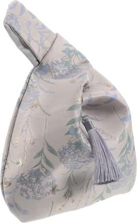 Beaupretty Ipetboom Paquet &agrave; Main Japonerie en Tissu Bleu Noeud Pochette de Poignet Artisanale pour Femme Paquet Kimono Portable et Organiseur de Monnaie Accesso