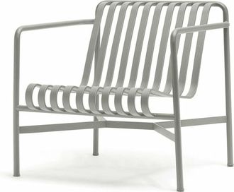 HAY [GEBRAUCHT] B-Ware Hay Stuhl Palissade Lounge Chair Gartenstuhl Balkonstuhl Terrasse Hellgrau Stahl