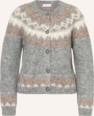 Darling Harbour Darling Harbour Strickjacke Mit Alpaka grau