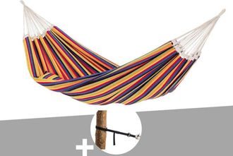 Amazonas Sandals Hamac 3 places Paradiso tropical + Kit attaches T-Strap - Amazonas