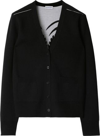 Burberry Mirrored Horse Cardigan - Schwarz