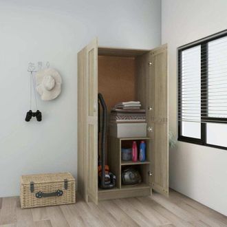 vidaXL Kleiderschrank Sonoma-Eiche 82,5x51,5x180 cm Holzwerkstoff Vidaxl