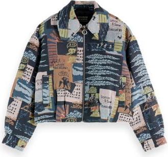 Scotch & Soda Veste Collage Jacquard Femme, Art Dept Collage Multicolore U077, XS