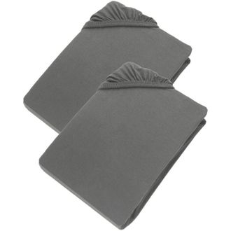Esprit Spannbettlaken PREMIUM - 2er Set 200x200 cm, Anthrazit