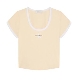 Calvin Klein Damen, Oberteile, Gelb, SGr&ouml;&szlig;e