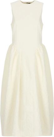 Rotate Rotate Birger Christensen, Femme, Robes, Beige, Taille: 40 FR Robe Maxi Florale En Relief