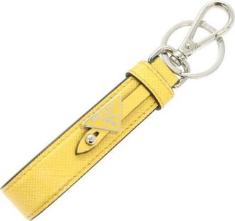 Prada Pre-owned Cuir porte-cls - Femme - Pre-owned - Jaune - Taille: ONE Size