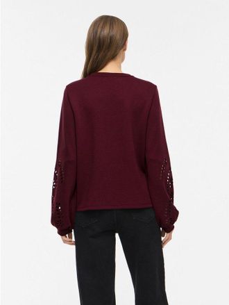Vila Sweatshirt VISANDY L/S DETAIL SWEAT TOP - NOOS Viskosemischung, regular fit