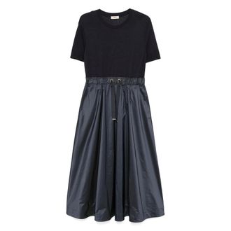 Herno Femme, Robes, Bleu, Taille: 44 FR Robe Bleu Marine &agrave; Taille &agrave; Cordon