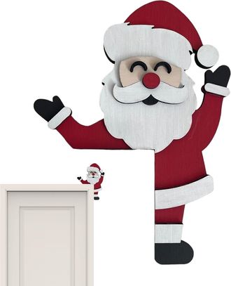 Generic Mimoqk Weihnachts-T&uuml;rrahmen, Dekoration, T&uuml;rrahmen, Eckenschild, Wanddekoration, T&uuml;rdekoration, Weihnachtsdekoration, T&uuml;rrahmen, Halloween-Dekoration