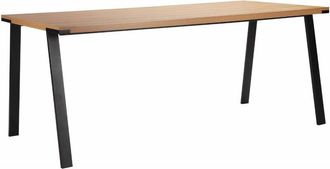 Oviala Rechteckiger Esstisch aus Melamin und Stahl 180 cm